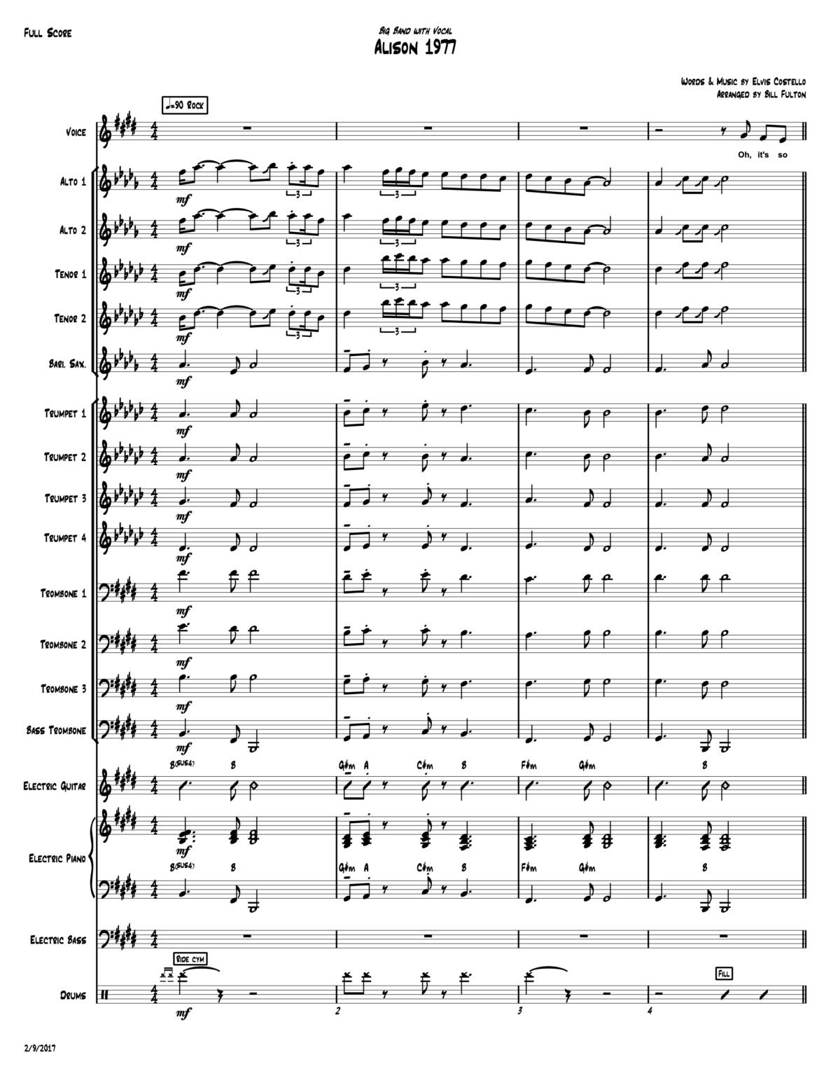 Big Band (7-15 horns) – Bill Fulton Music
